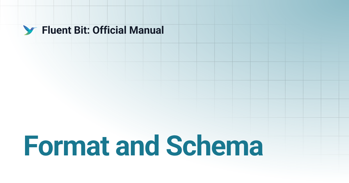 Format and Schema | Fluent Bit: Official Manual